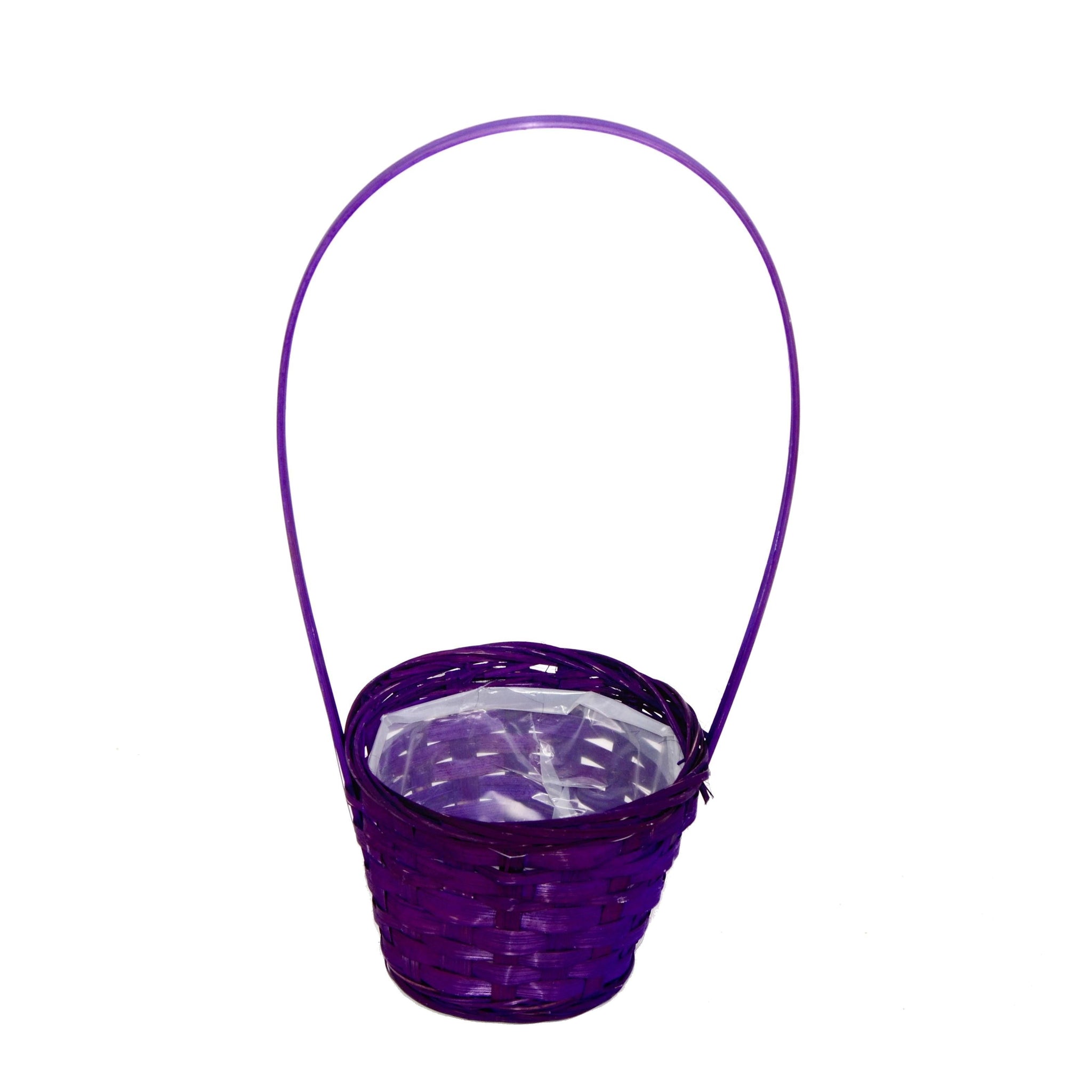Cos bambus, mic, rotund cu o toarta H 9 – ArtFlower-ro